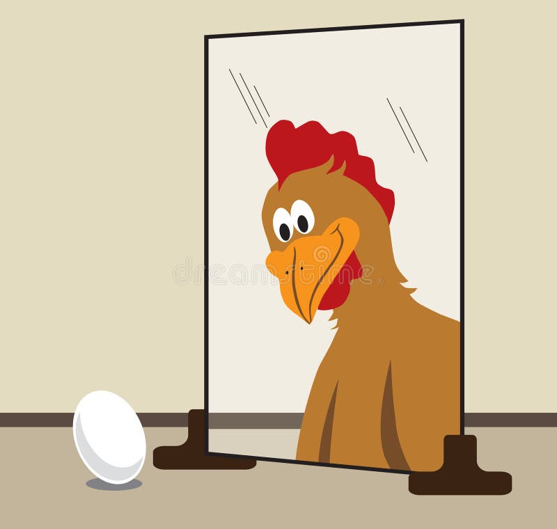 Egg Looking into Future stock vector. Illustration of evolve - 309644104