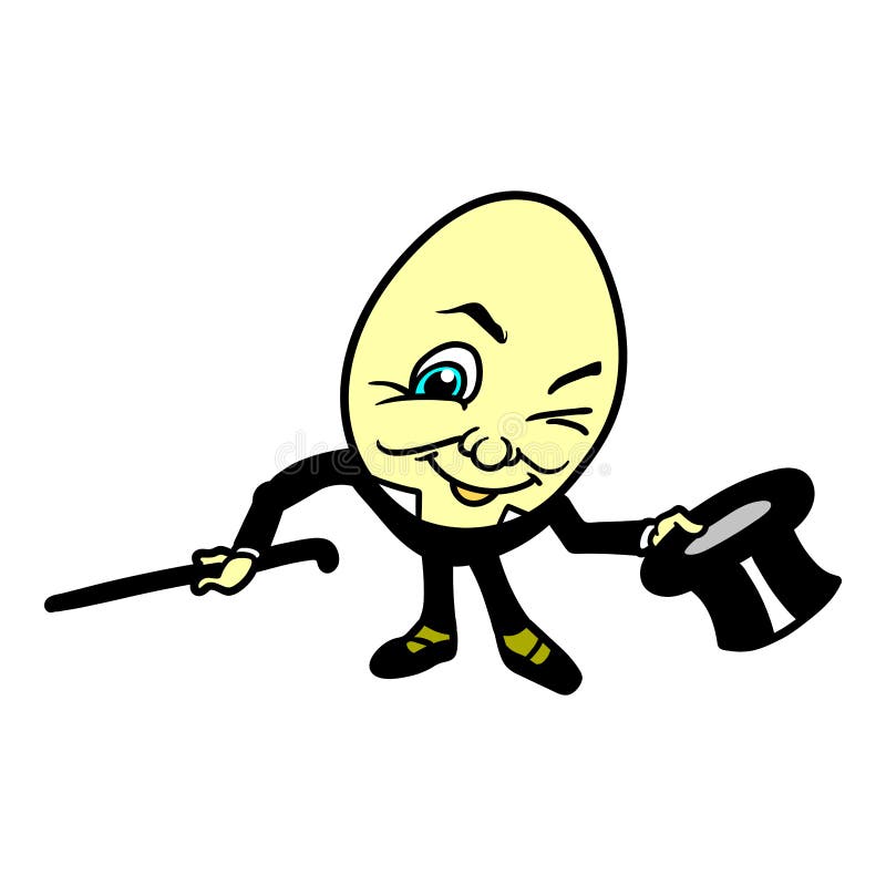 Egg man stock vector. Illustration of unique, fantasy - 258120832