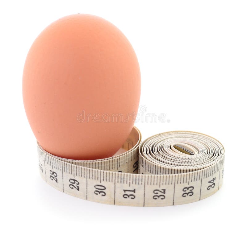 Egg and measuring tape. stock image. Image of measurement - 91988275