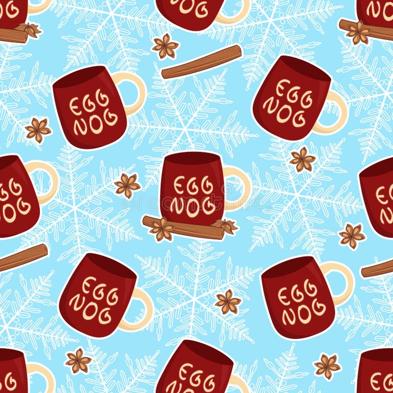 Eggnog Pattern Stock Illustrations – 203 Eggnog Pattern Stock ...