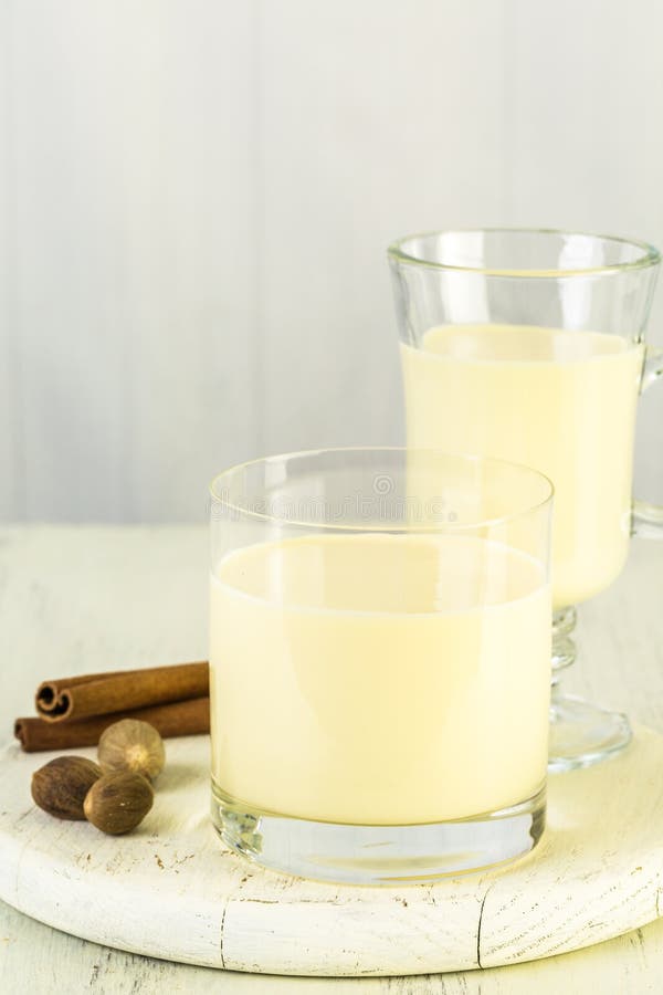 Egg nog stock image. Image of milk, drinks, nutmeg, glass - 88121343