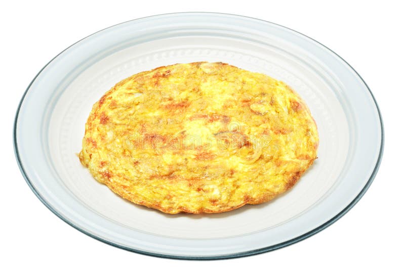 Egg Omelet stock image. Image of eating, ceramic, white - 42347763