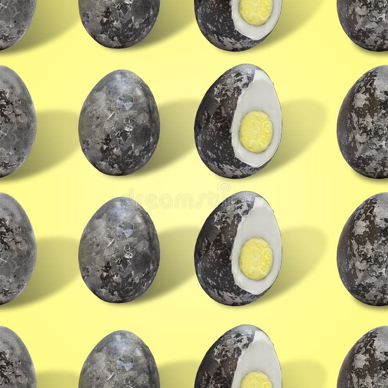 Egg Pattern with Shadow on the Background of Marble Texture Stock Image ...