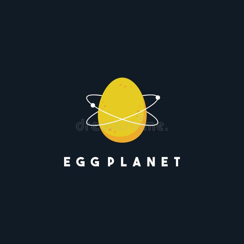 Egg Planet Creative Logo Design Stock Illustration - Illustration of ...