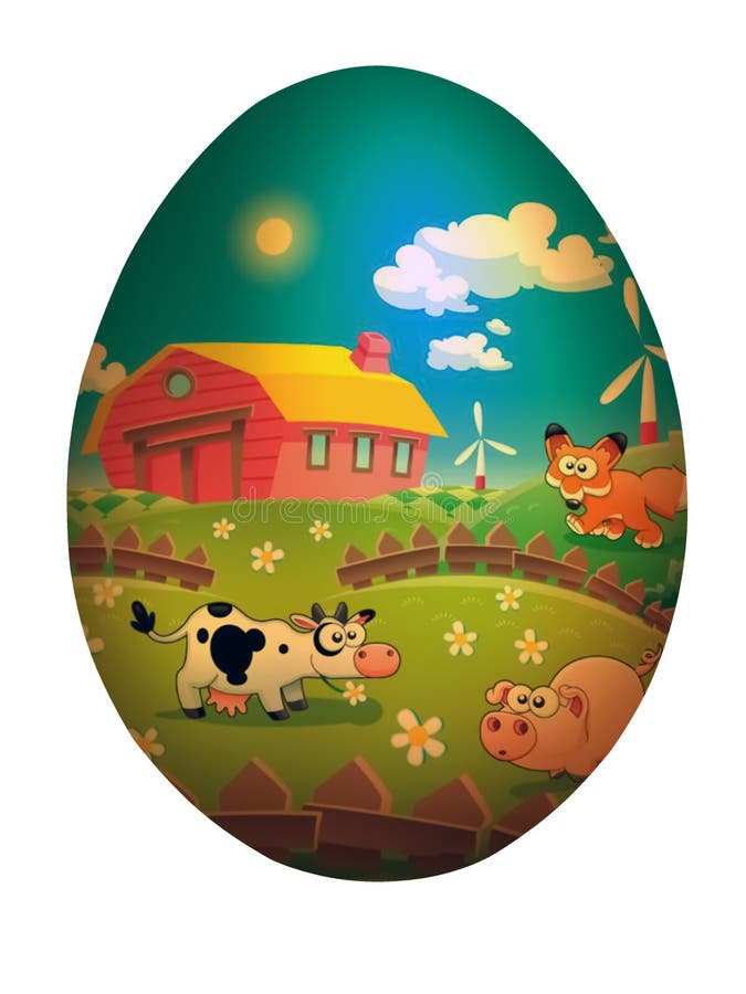 Egg Planet - Fantasy about Easter Theme Stock Illustration ...