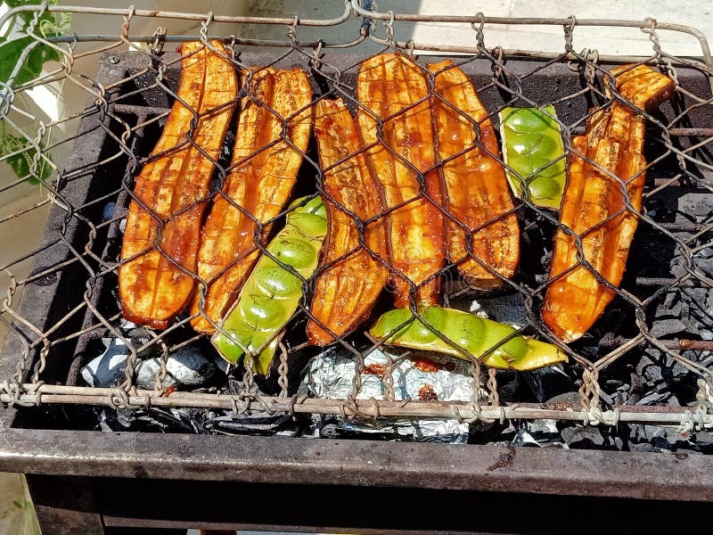 Egg plant with pete stock photo. Image of food, meat - 261790300