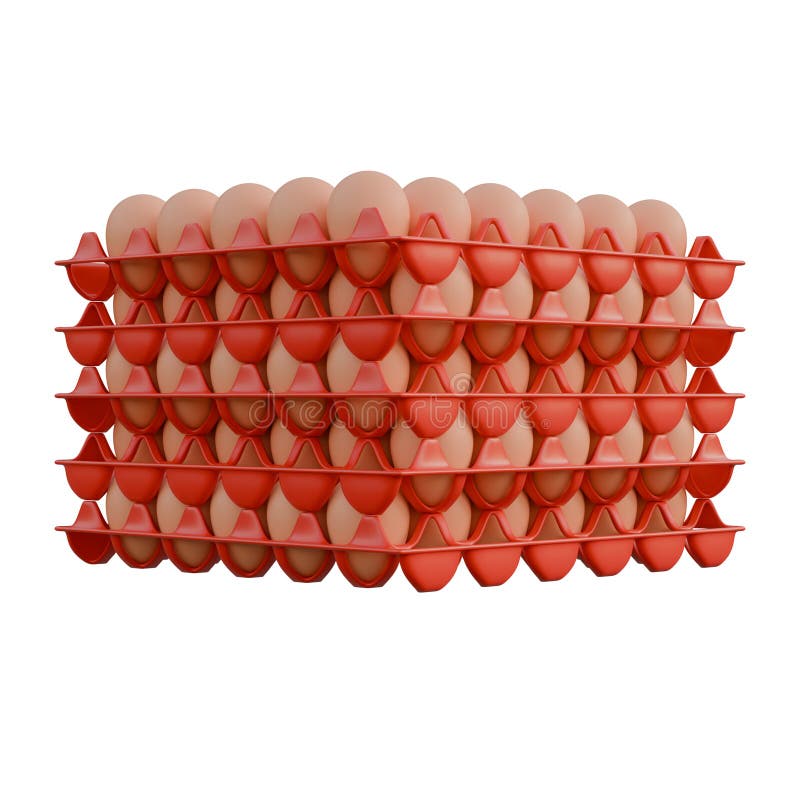 Egg Plastic Tray Side View stock illustration. Illustration of three ...