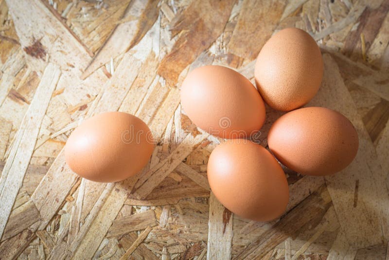 Egg on Plywood View from the Top Stock Photo - Image of chic, eggs ...