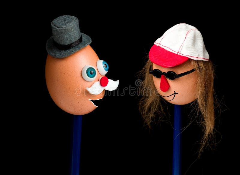 Egg puppets stock photo. Image of easter, decoration - 240776526