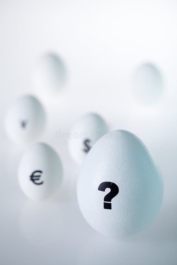 Egg with question stock image. Image of religious, economic - 25941845
