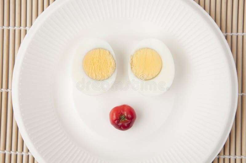 Egg and red cherry stock photo. Image of boiled, lifestyle - 25120314