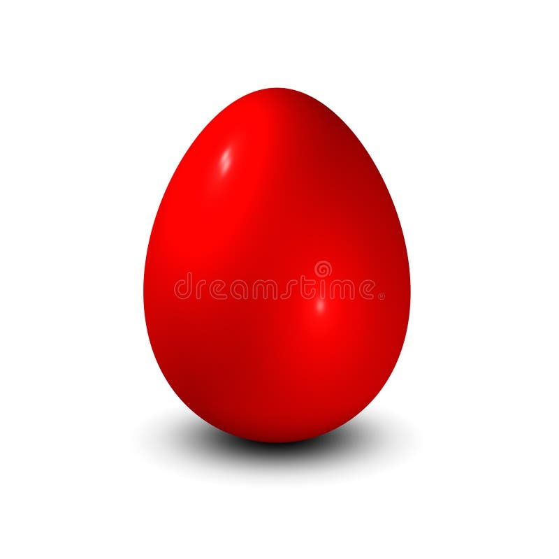 Egg red 3d stock illustration. Illustration of fruitful - 51118731
