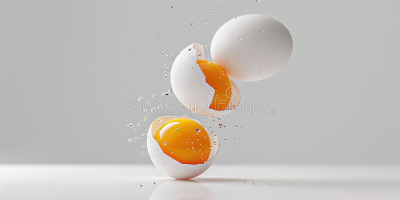 An Egg is Released into the Air, Free-falling Downwards Stock Image - Image of motion, physics ...