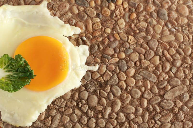 Egg on the rock stock photo. Image of kitchen, warm, food - 24707730