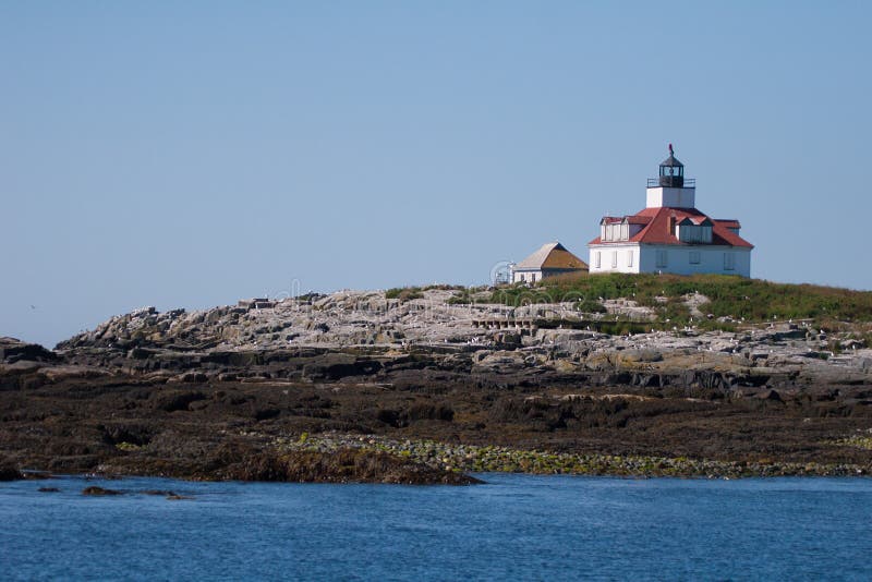 Egg Rock Light Station - Maine Stock Image - Image of station ...