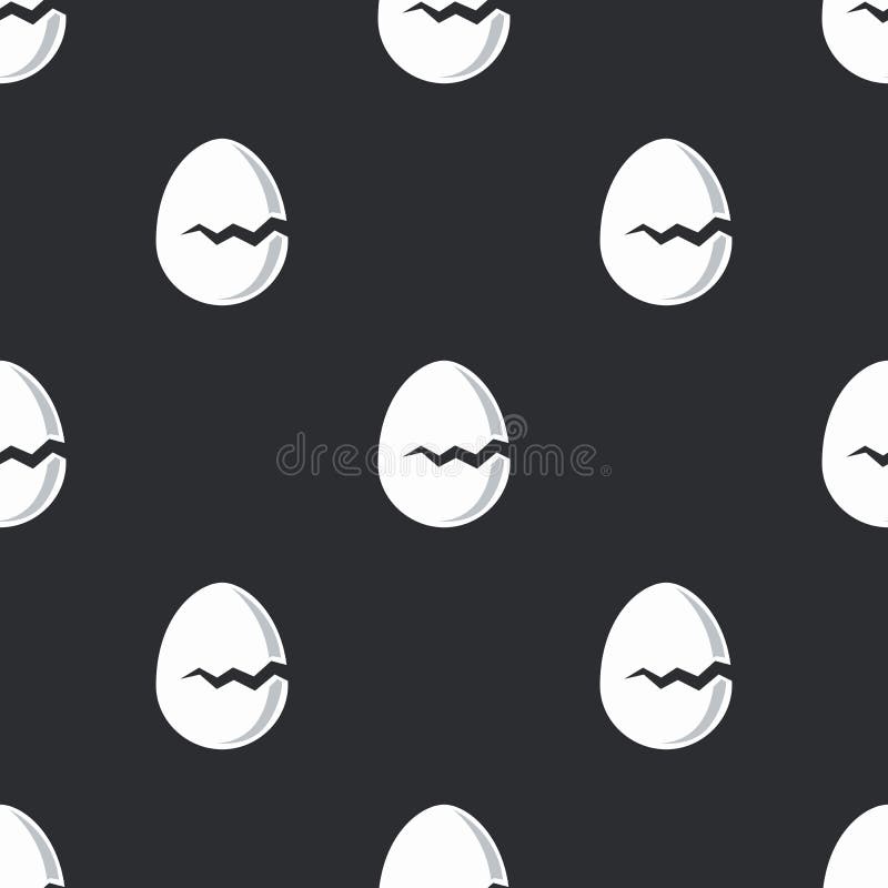 Egg Seamless Pattern Background Icon. Business Flat Vector Illustration ...