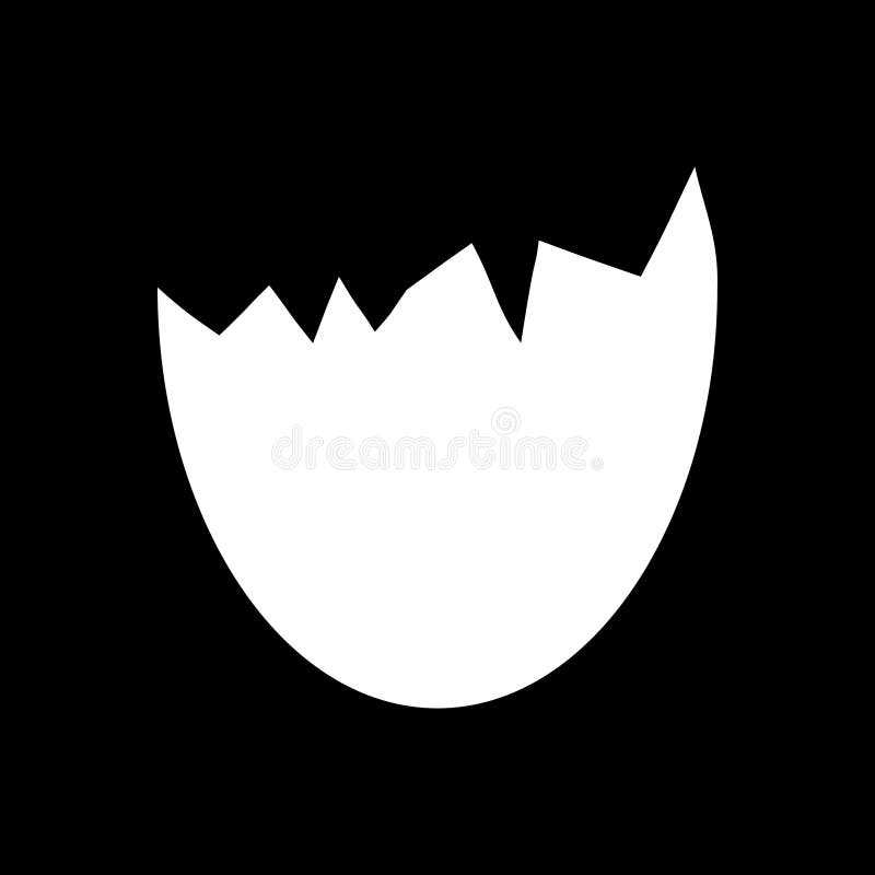 Egg shell and background stock vector. Illustration of silhouette ...