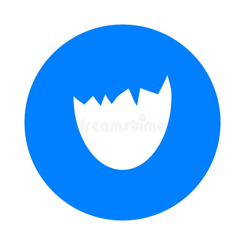 Egg shell and circle stock vector. Illustration of oval - 187357799