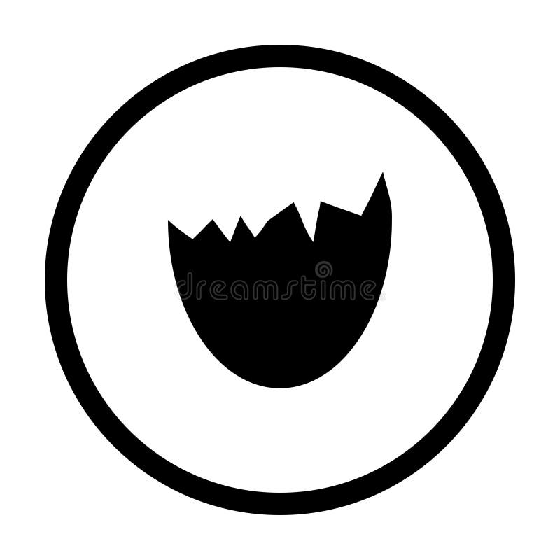 Egg shell and app icon stock vector. Illustration of graphic - 233780673