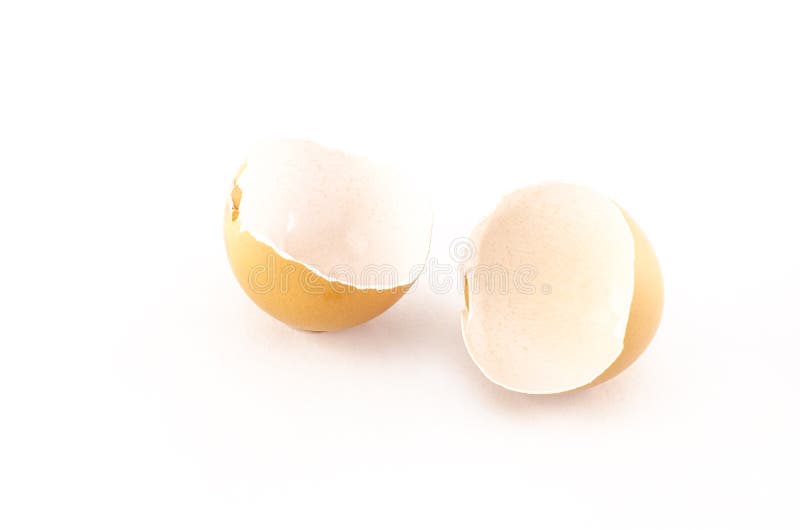 Egg Shell Isolated on White Stock Image - Image of eggs, healthy: 34656943