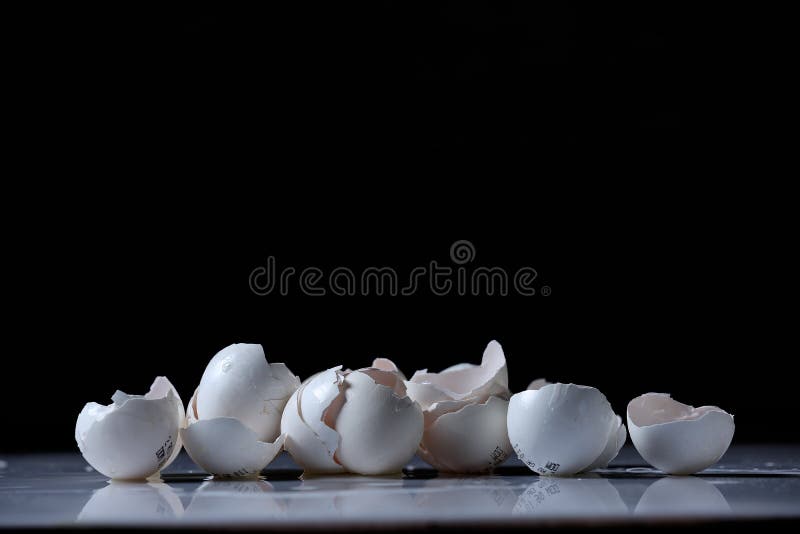 Broken eggshells stock photo. Image of cracked, fragility - 36832112