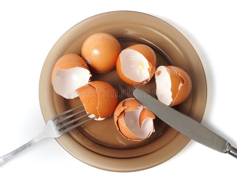 Empty egg shells stock photo. Image of shells, boiled - 41015368