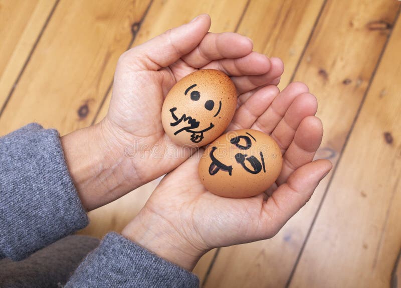 An Egg Staring Lustfully, Lecherously at Another Egg, Both in Female ...