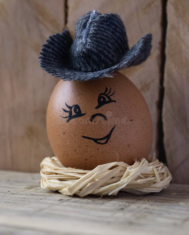Egg on a Stylized Nest on a Wooden Board 3 Stock Photo - Image of wood ...