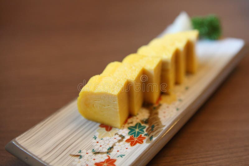 Egg sushi, Japanese food stock image. Image of nutritious - 141574799