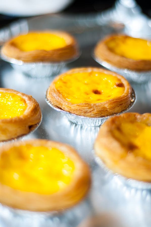 Egg tart stock photo. Image of chiffon, blur, food, bakery - 49852554