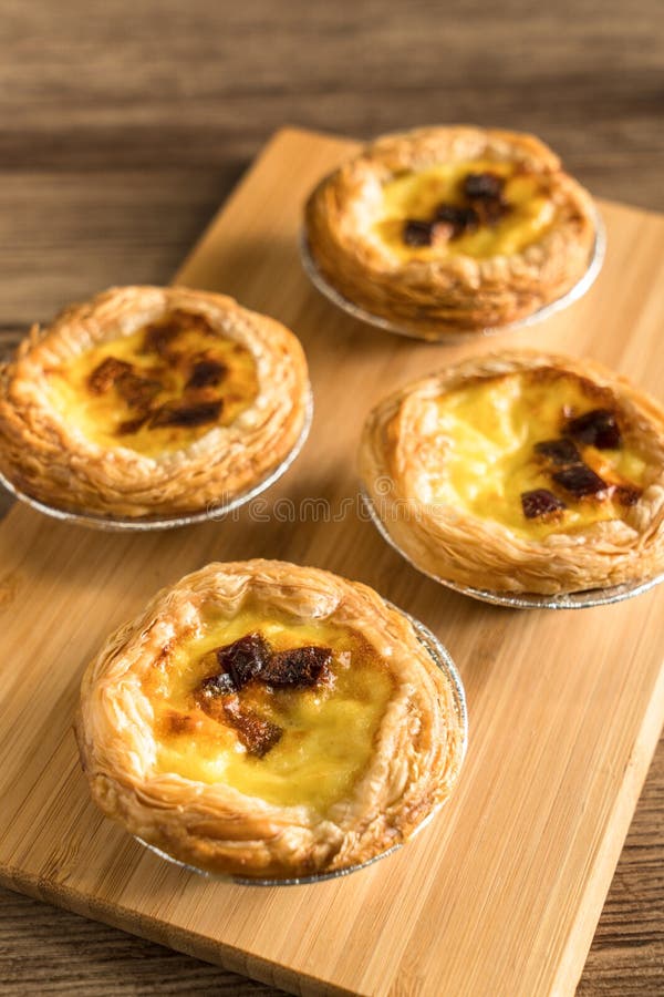 Egg Tart with White Background Stock Image - Image of nata, delicious ...