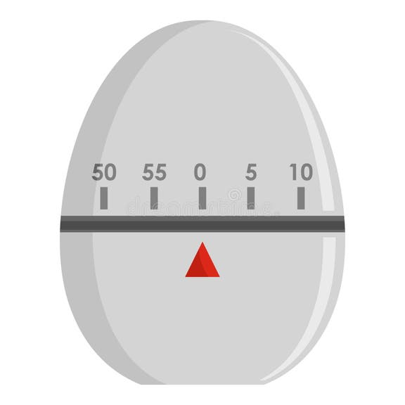 Egg timer icon, flat style stock illustration. Illustration of ...