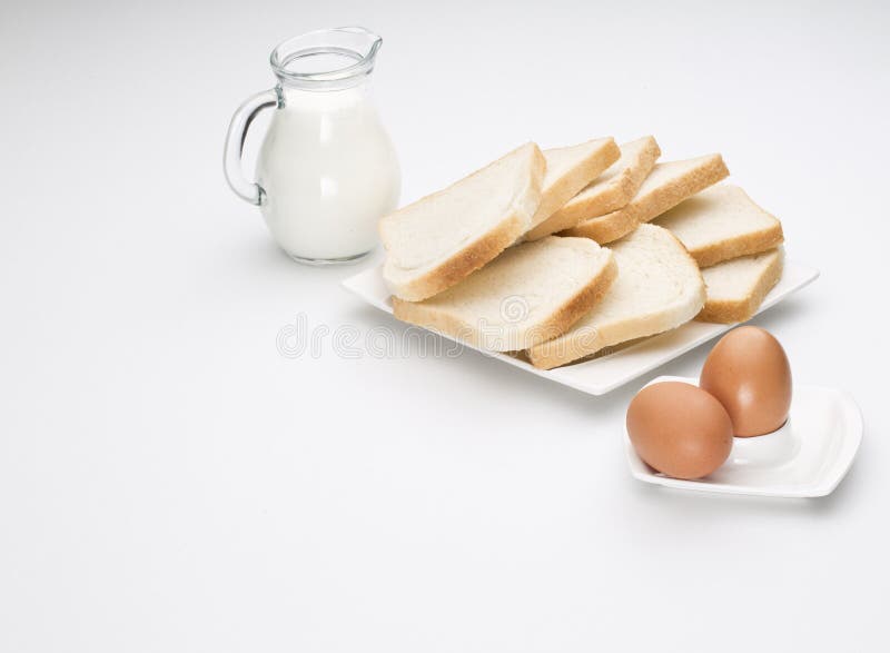 Egg toast bread milk stock photo. Image of wheat, lunch - 57102426