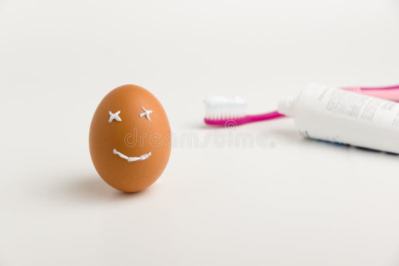 Egg and toothpaste stock image. Image of fragility, cycle - 37914123