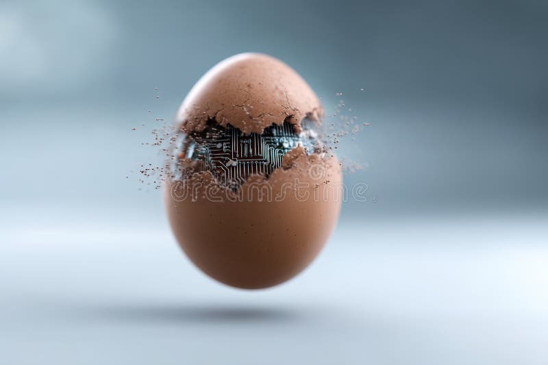Egg Transitions from Natural To Technology in a Creative Digital Art ...