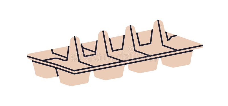 Egg Tray, Empty Packaging. Eco-friendly Cardboard Container, Open ...