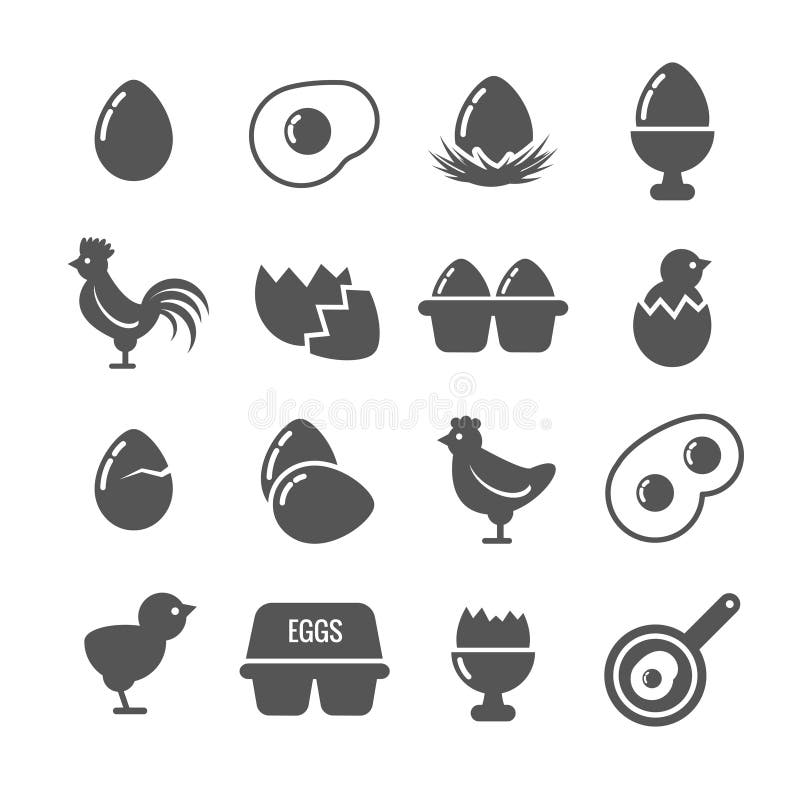 Egg vector icons stock vector. Illustration of ingredient - 69839644