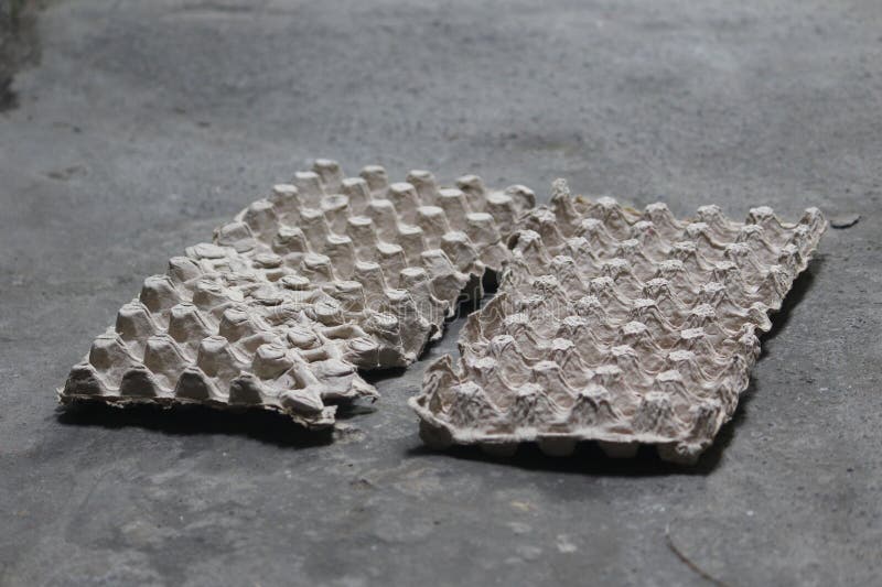 Egg Wrapper Made from Cardboard Waste Has a Unique Texture Stock Image ...