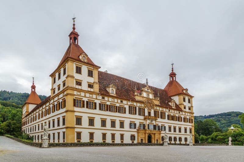 Eggenberg Palace, Graz, Austria Stock Image - Image of history, yellow ...