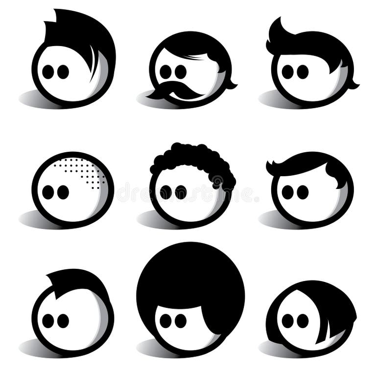 Egghead people stock vector. Illustration of digital, modern - 1695868