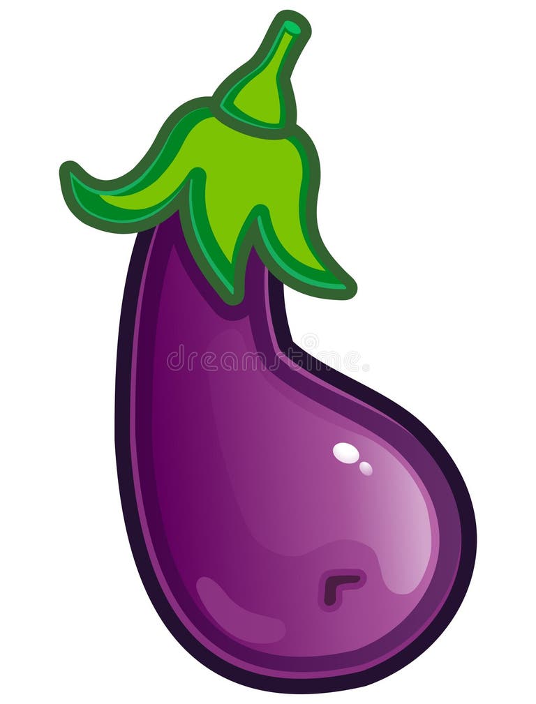 Icon Eggplant Edible Fruit Stock Illustrations – 216 Icon Eggplant ...