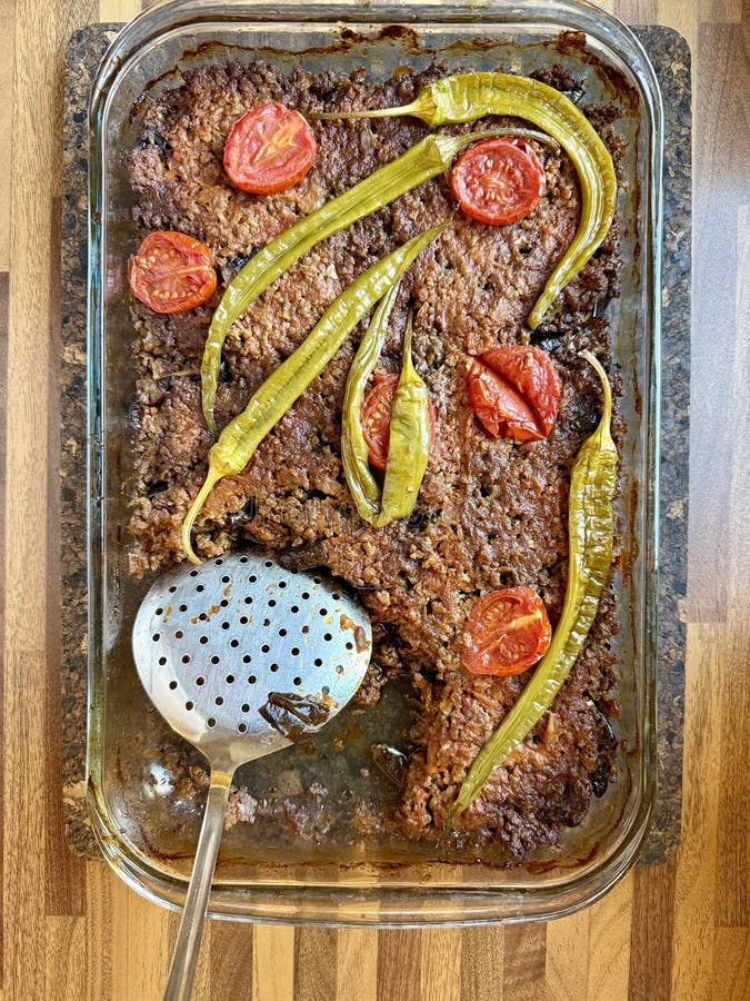 Eggplant Moussaka Patlican Musakka on the Table Stock Image - Image of ...