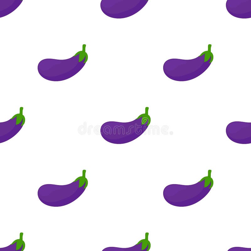Eggplant Pattern Seamless Vector Stock Vector - Illustration of sign ...