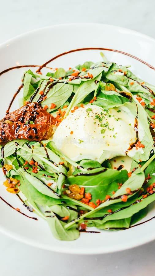 Eggs benedict salad stock photo. Image of benedict, bacon - 96804368