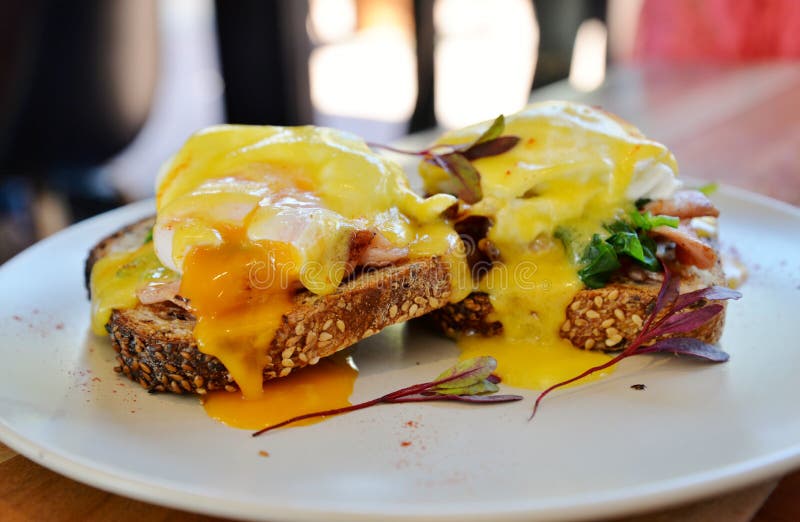 Eggs Benedict on Toast stock photo. Image of benedict - 49569194