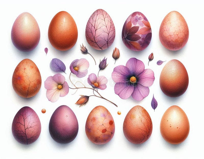 Spring Treasures: a Garden of Easter Eggs Stock Illustration ...