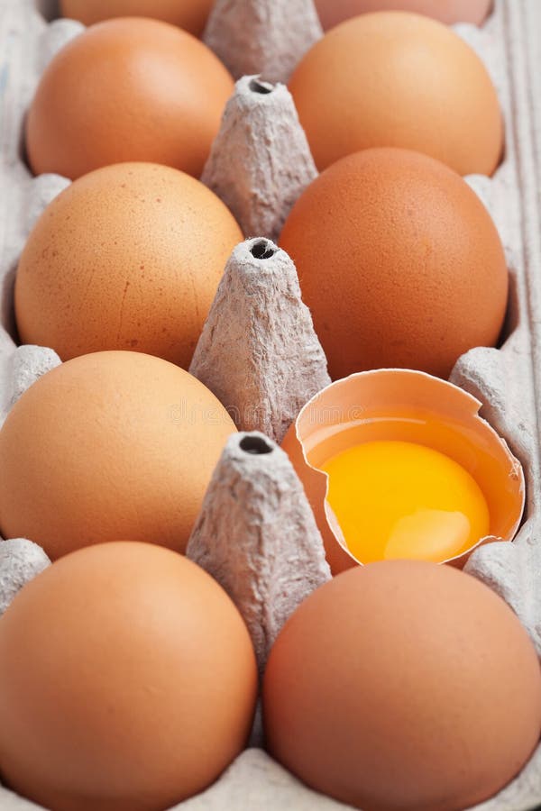 Eggs in box stock image. Image of kitchen, detail, natural - 18535341