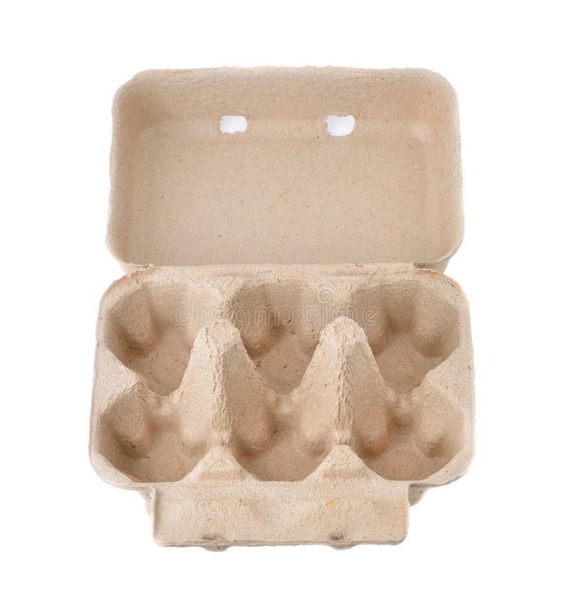 Eggs Box Container or Eggs Carton Stock Photo - Image of organic ...
