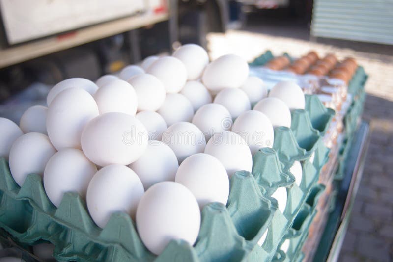Farmers Market Eggs stock photo. Image of lunch, domestic - 31546526