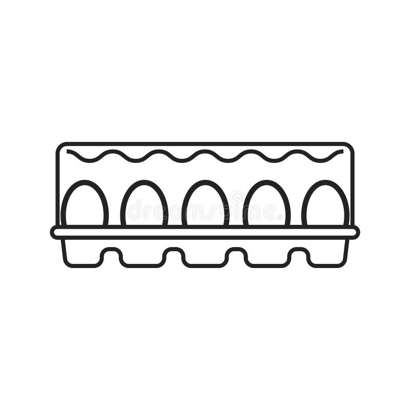 Eggs Box Icon. Natural Organic Nutrition. Vector Illustration. Stock ...